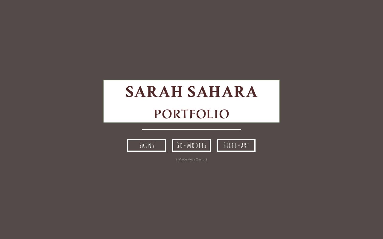 sarah sahara portfolio :)